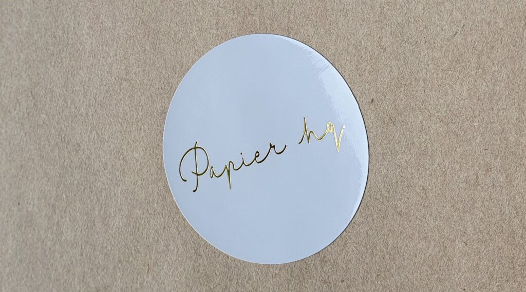 Gold Metallic Foil Sticker - Custom Sticker Printers | Auckland | New ...