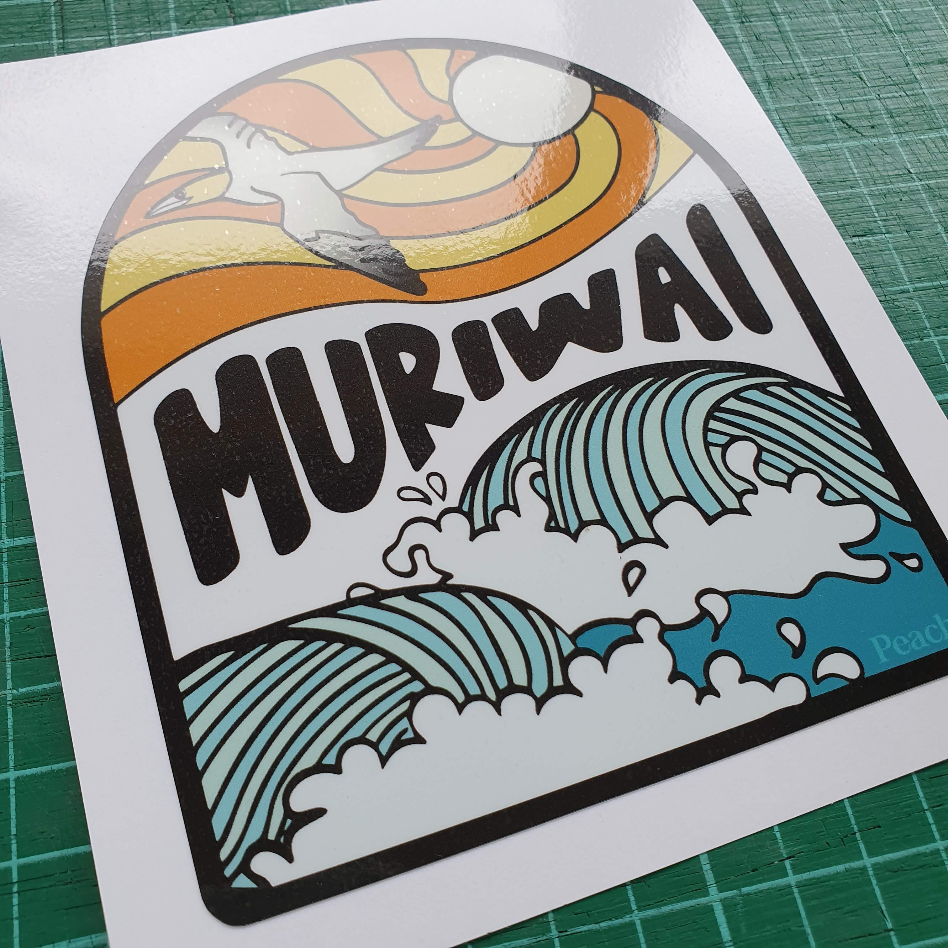 Community stickers - Muriwai and Piha Beach - Custom Sticker Printers ...